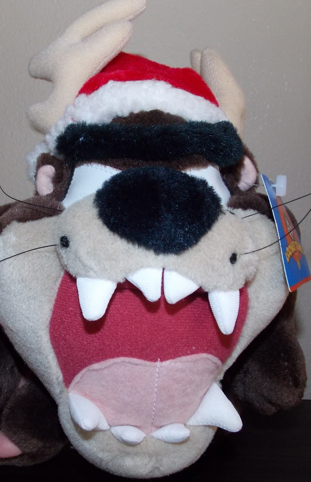 Tazmanian Devil Taz Looney Tunes Christmas Santa Plush NWT 10" | eBay