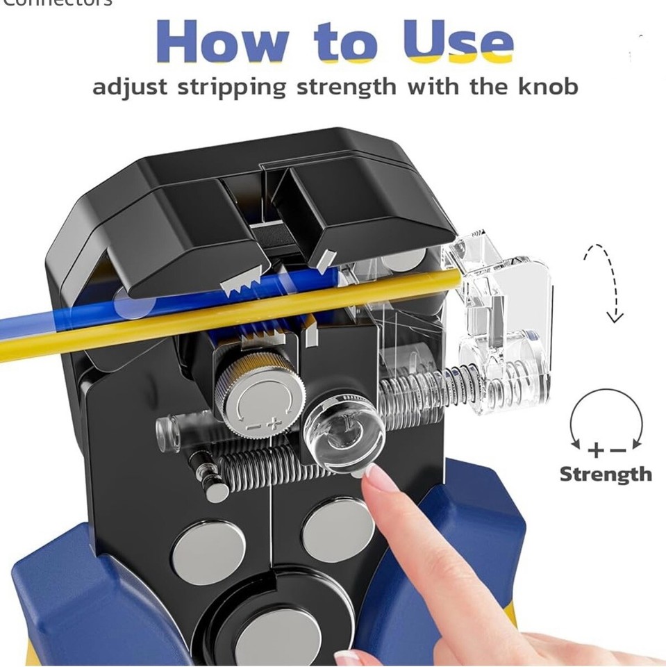 Self Adjusting Wire Stripper Haisstronica Self-Adjusting Wire Stripper ...