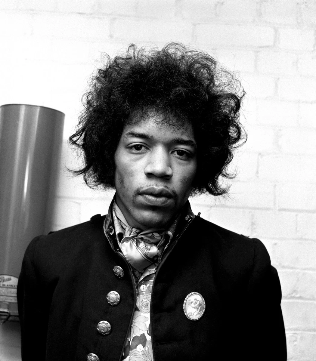 Jimi Hendrix Black And White Poster