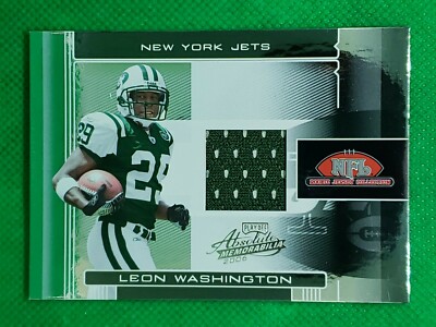 Leon Washington 2006 Absolute Memorabilia Card #RJC-16TE Rookie Jersey ...