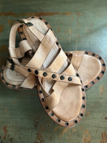 Bed Stu Women’s Kavala Brown Leather Studded Gladiator Sandal Size 7 ...