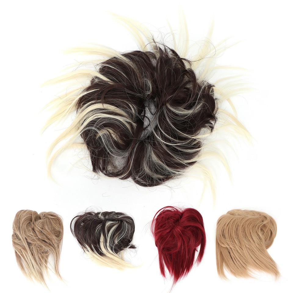 Messy Hair Piece Updo Hairpiece Synthetic Heat Resistant For Women ...