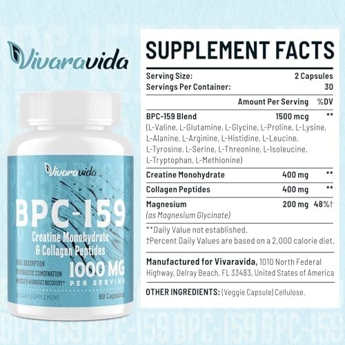 BPC-159 Peptide Capsules 1500Mcg - High Potency BPC 159 - Gluten F.. | eBay