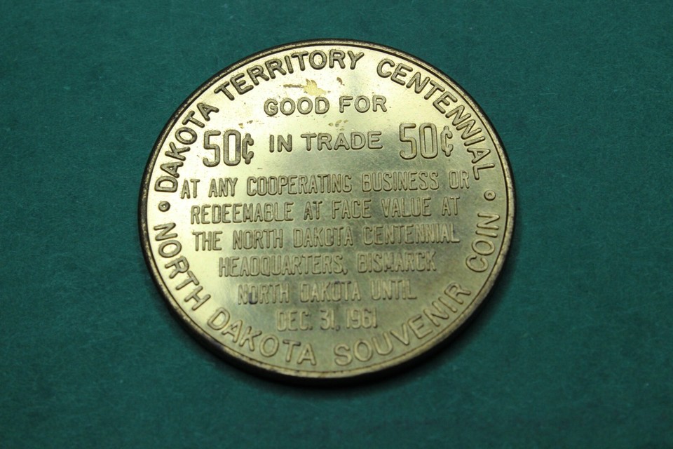 1961-TOKEN-MEDAL-DAKOTA TERRITORY CENTENNIAL | eBay
