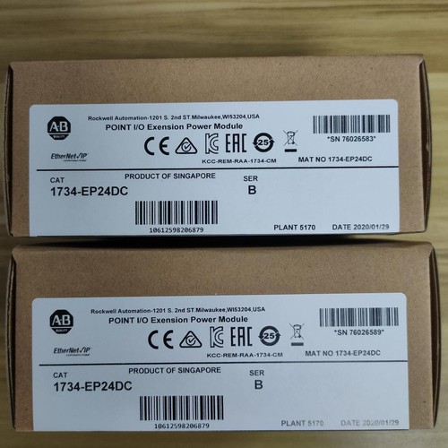 NEW Factory Sealed Allen Bradley 1734-EP24DC /B POINT I/O 24VDC US ...