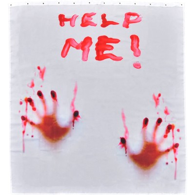 Bloody Shower Curtain Psycho Killer Halloween Party Plastic Hanging ...