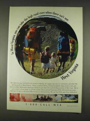 1996 West Virginia Tourism Ad - Take the High Road | eBay