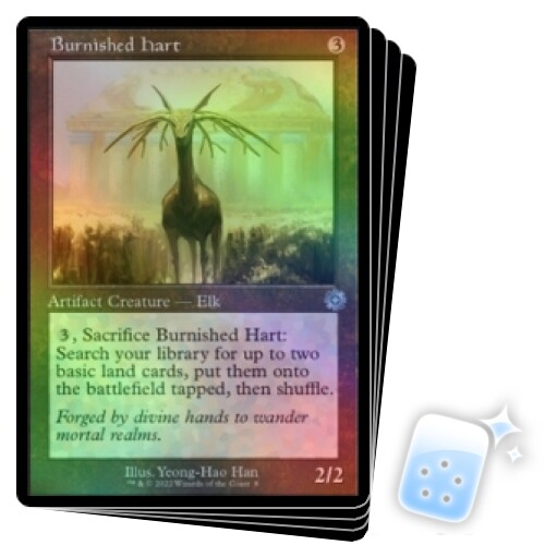 FOIL BURNISHED HART X4 The Brothers' War Retro Artifacts Magic MTG MINT ...