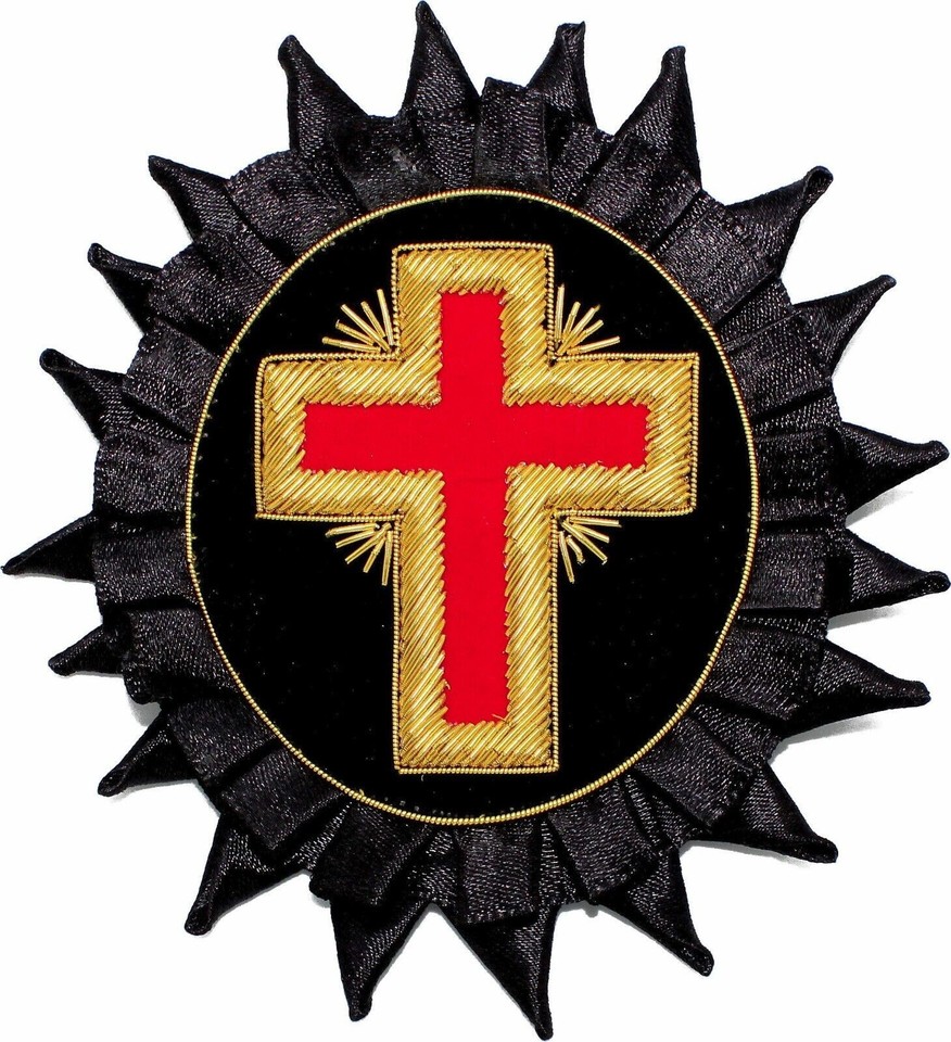 Knight Templar Past Commander Chapeau Cross Rosette bullion 2 PCS SET ...
