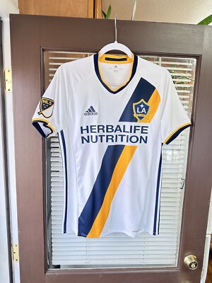 Authentic LA Galaxy 2015-2016 MLS Home Football Soccer Jersey Kit Los ...