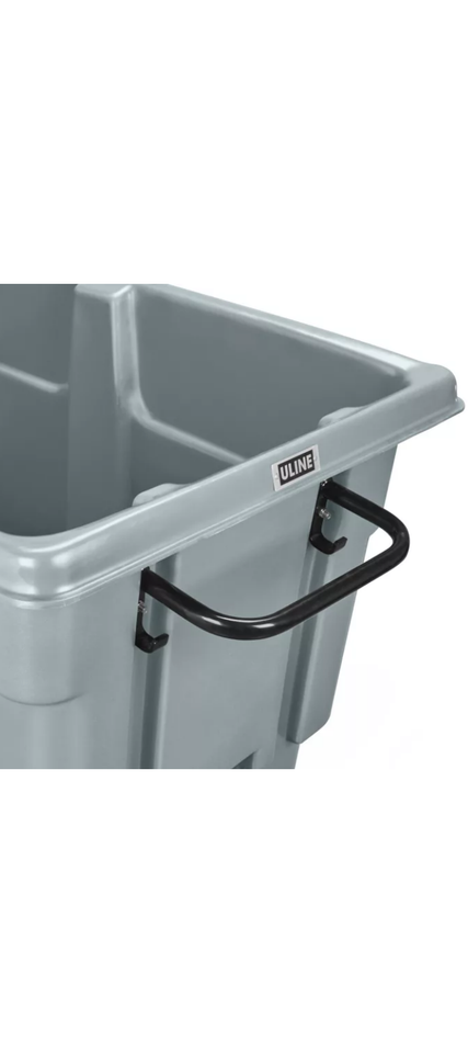 ULINE H-4184 Utility Tilt Truck - 1 Cubic Yard - GRAY Dump Cart Trash ...