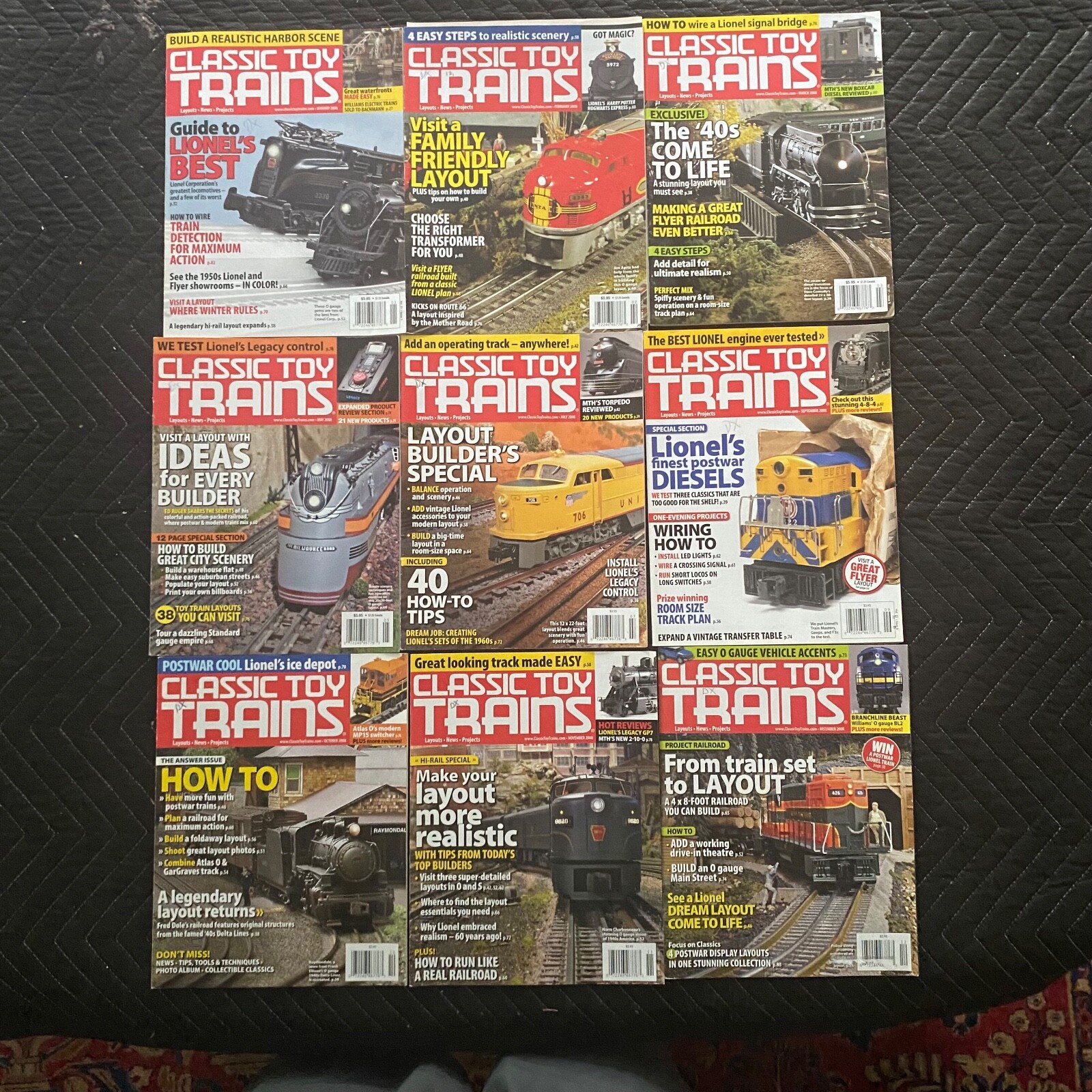 Lot of 9 Classic Toy Trains Magazines 2008 Issues | eBay