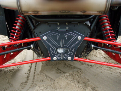 POLARIS RZR 900 XP XP4 RZR REAR RADIUS ROD BRACE PLATE FRAME ALUMINUM ...