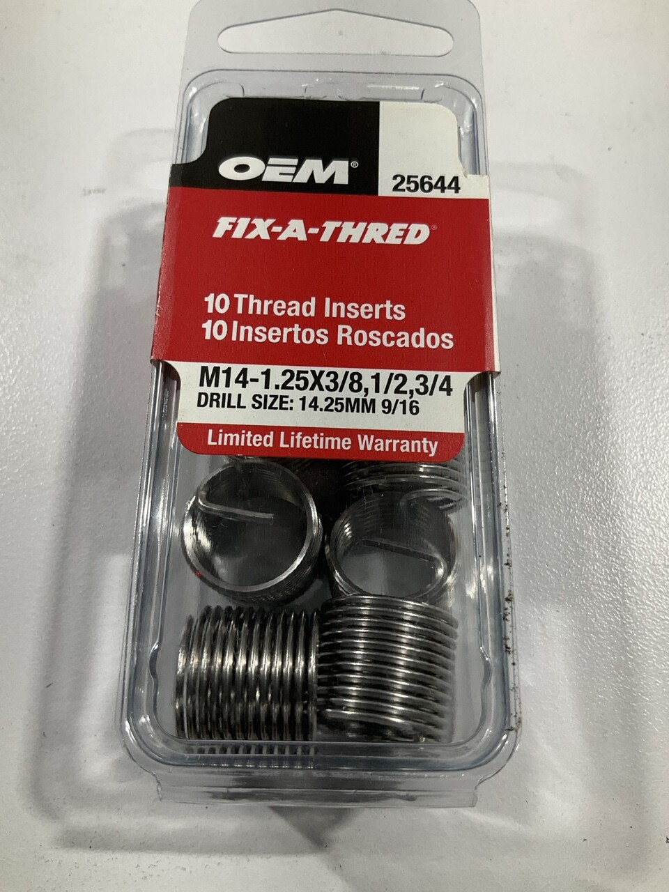 OEM Tools 25644 M14-1.25 Metric Fix-A-Thread Spark Plug Saver Inserts ...