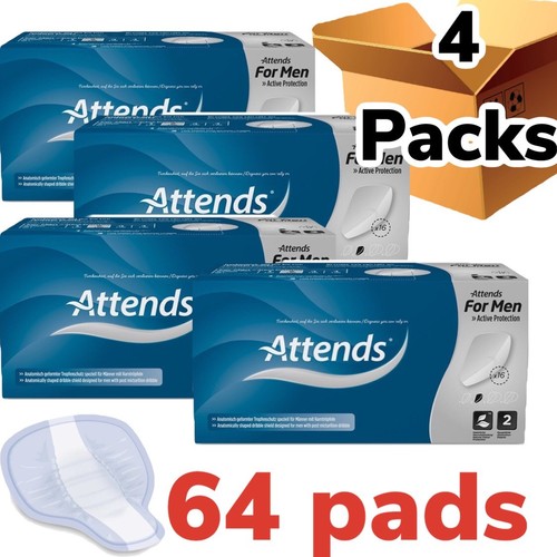 Attends For Men Level 2 Or Shield 2 , 4 Packs Of 16,Incontinence Aid ...