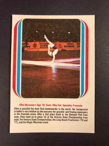 1978 Donruss All-Pro Skateboard Card # 35 Double Handstand, Ellen ...