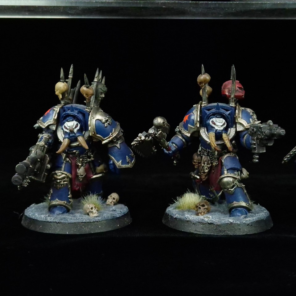 Warhammer 40k Night Lords Terminators Painted Chaos Space Marines Games ...