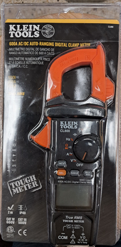 Klein Tools CL800 AC/DC True RMS Auto-Ranging Digital Clamp Meter ...