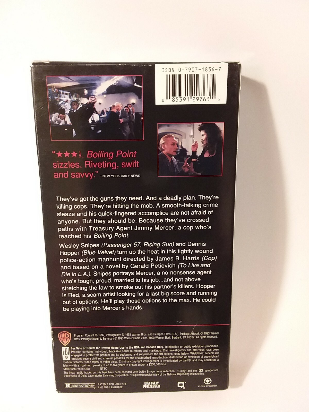 Boiling Point (VHS, 1993) 85391297635| eBay