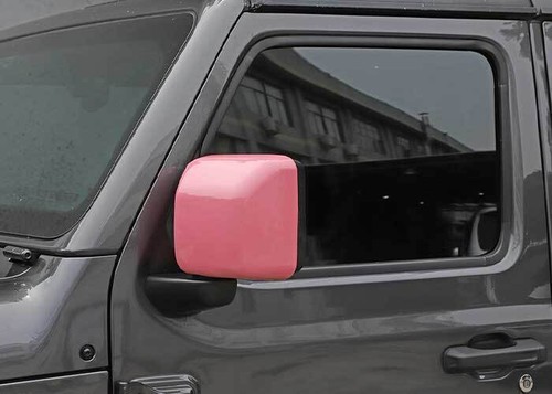 Pink Rear View Side Door Mirror Cover Fit For Jeep Wrangler JL 2018 ...