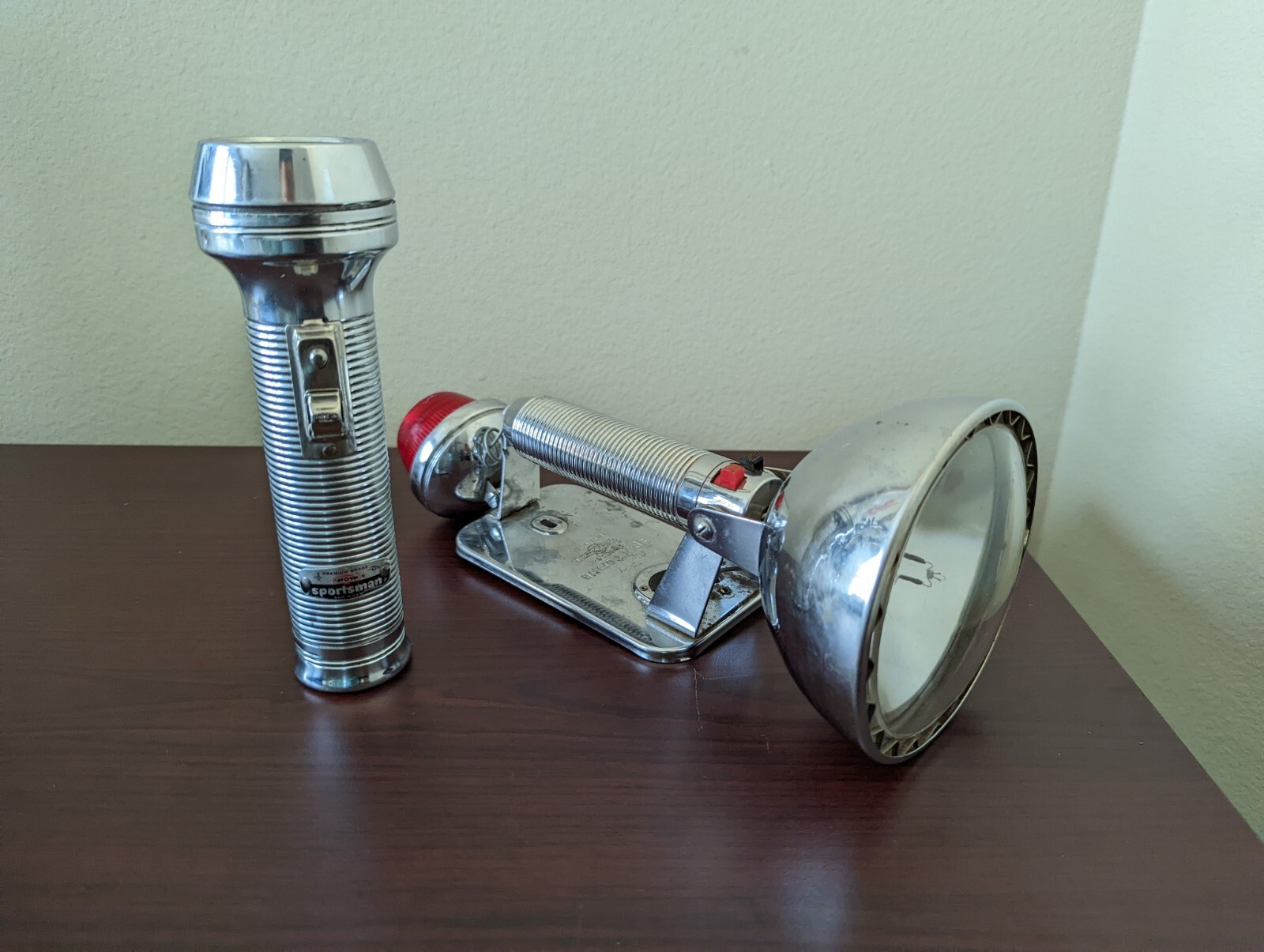 Lot of 2 Ray-O-Vac Vintage Lantern Sportsman Premium Grade Flashlights ...