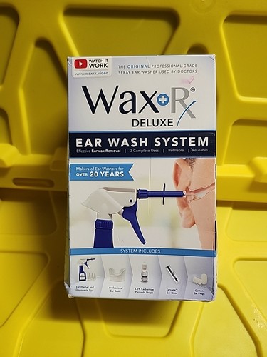 Wax + Rx Deluxe Ear Wash System Effective Ear Wax Removal, 3 Uses | eBay