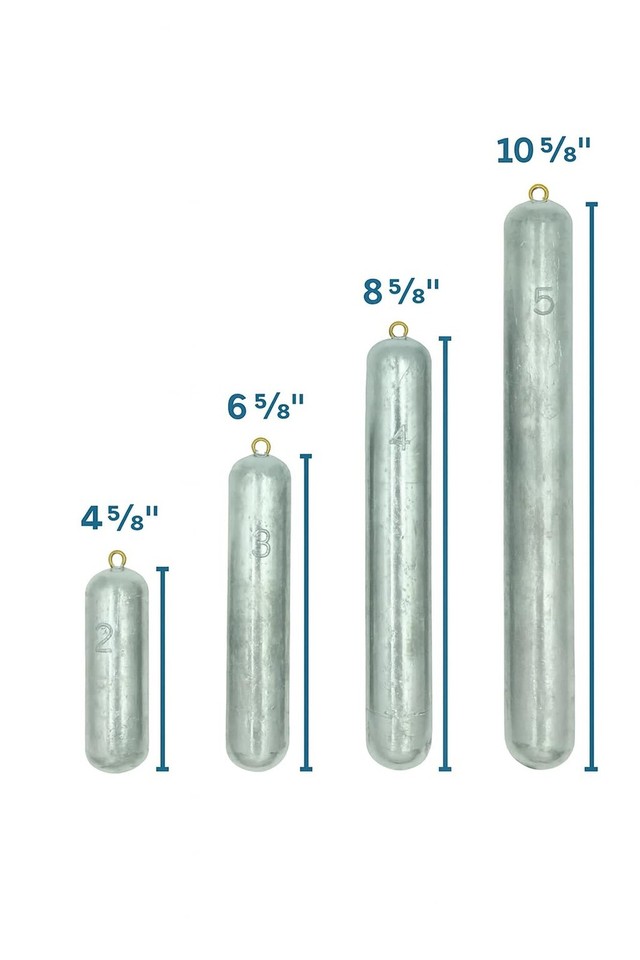Deep Drop Fishing Lead Weight Sinker, 2lb-5lb Available, Fits in ...