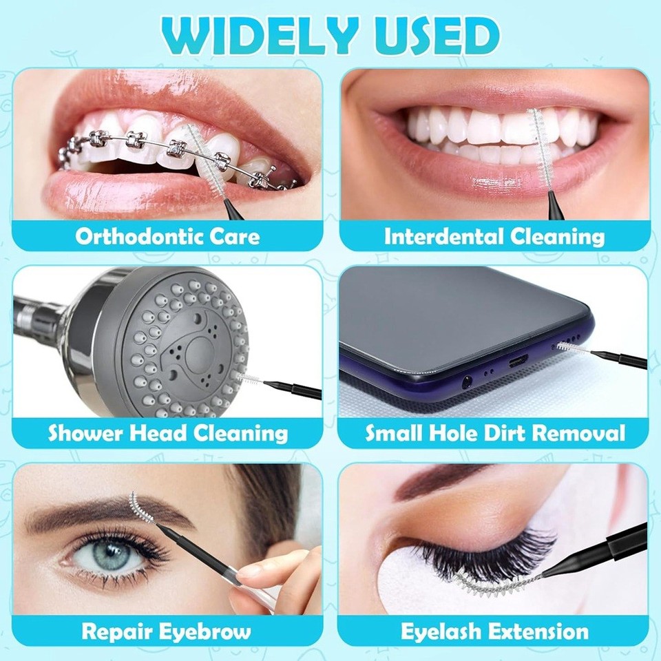 120pcs Interdental Brushes, Braces Brush Cleaner for Teeth Cleaning ...