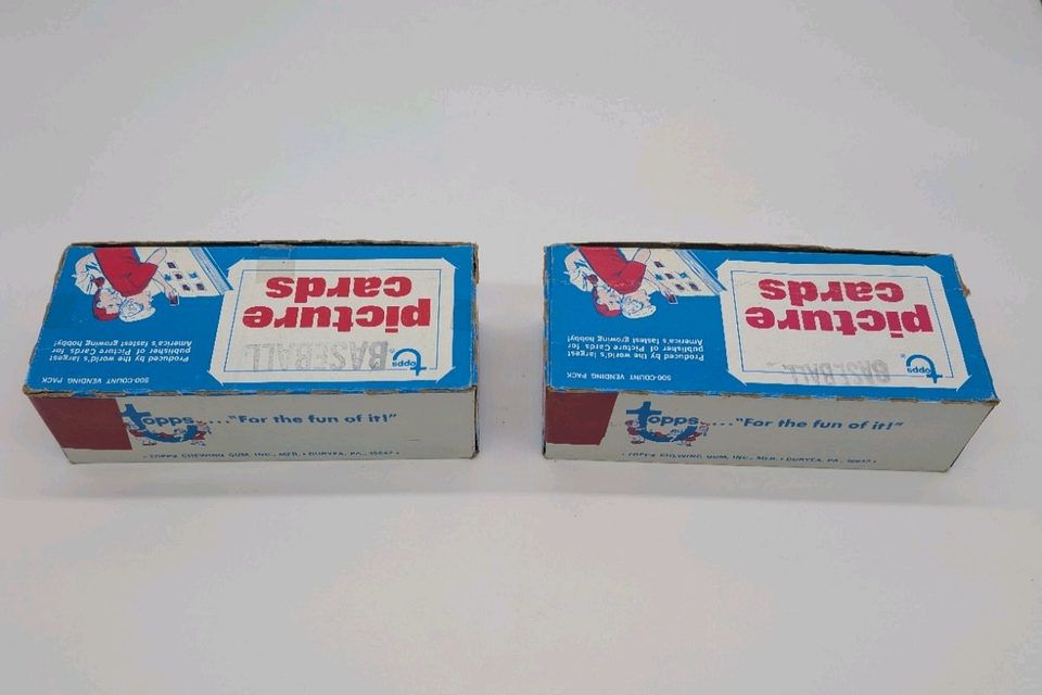 1981 Topps Baseball Vending Boxes (2) - Opened - 1000 Cards - READ ...