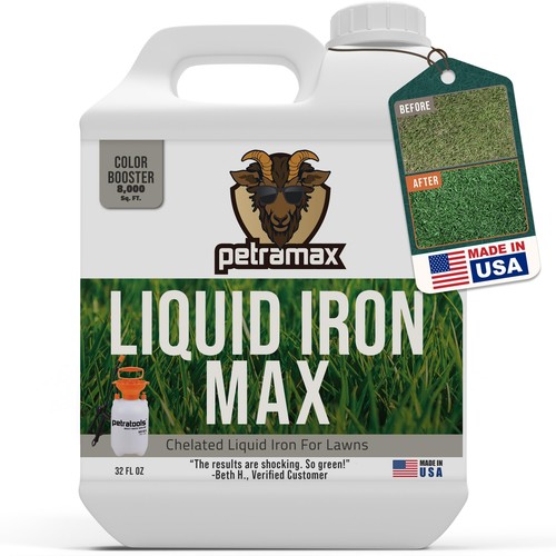 PetraTools Liquid Iron For Lawns - Chelated Iron, Liquid Iron for ...