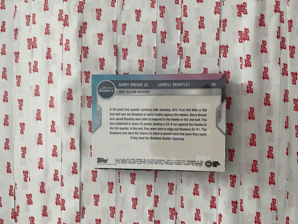 2023 topps NOW NBL #100 BARRY BROWN JR / JARRELL BRANTLEY | eBay