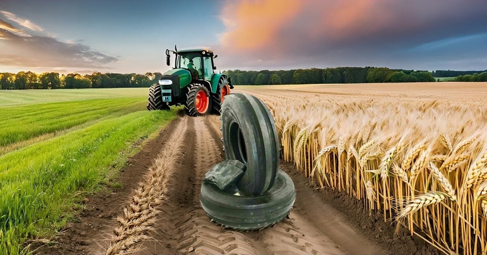 TWO New 5.50-16 Tri-Rib 3 Rib Front Tractor Tires & Tubes Heavy Duty | eBay