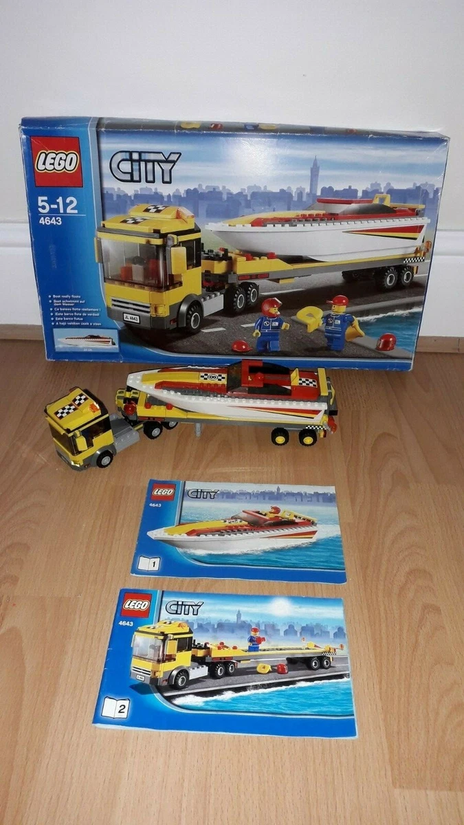 Lego Truck And Boat Trailer
