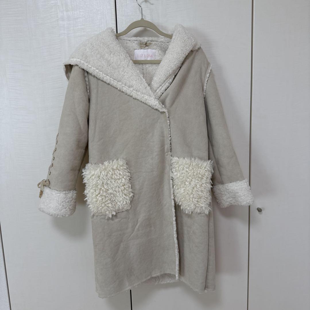 LIZ LISA Long Coat Shearling - Gem