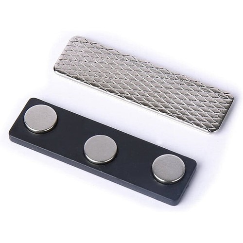 60x Neodymium Name Tag and Badge Magnet with Pacemaker Warning and Self ...