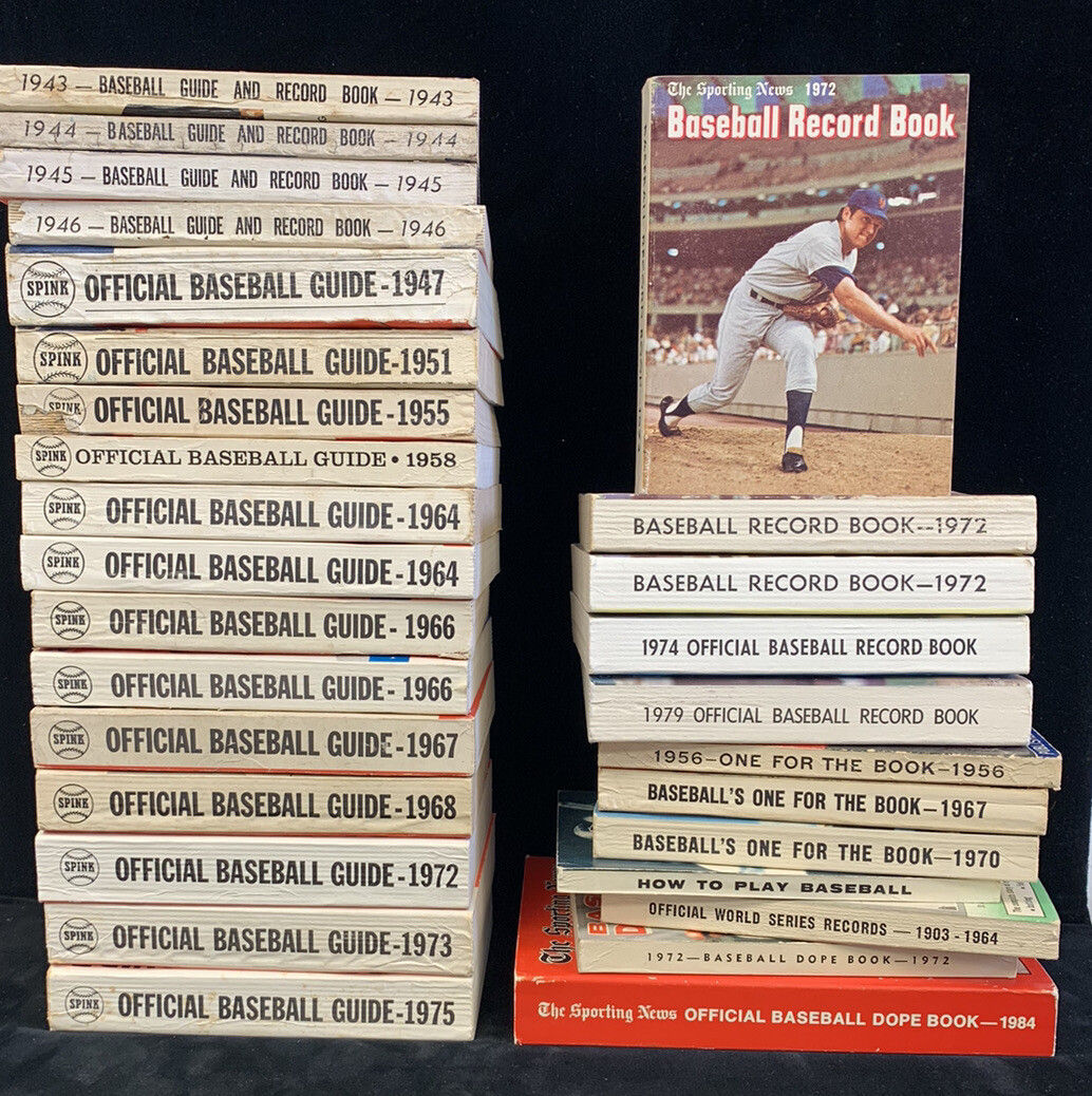 Lot of 30 TSN The Sporting News Official Baseball Guides Record Books ...