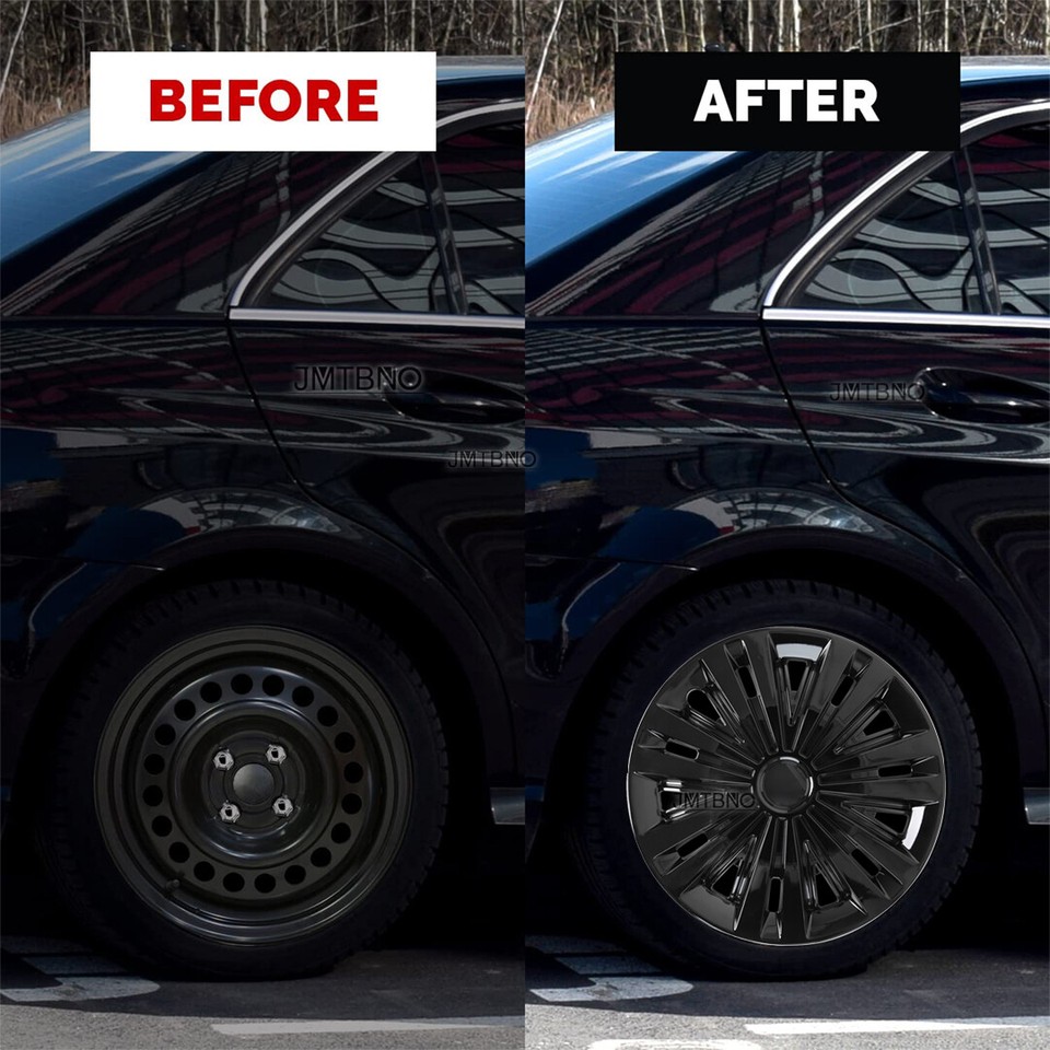 For Ford Focus 4Pcs 15" Wheel Covers Hub Caps Fit R15 Tire & Steel Rim ...