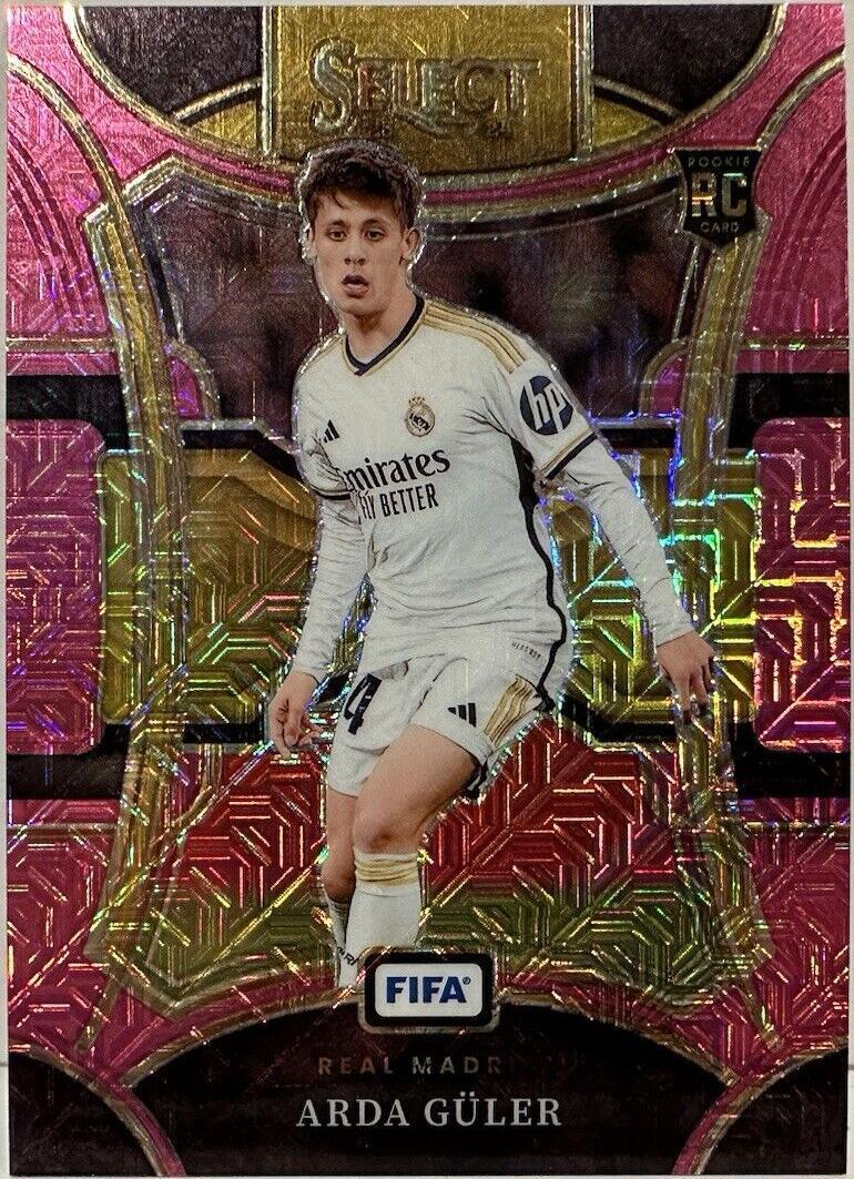 2023-24 Panini Select FIFA - Mezzanine Arda Guler #128 Pink Mojo Prizm ...