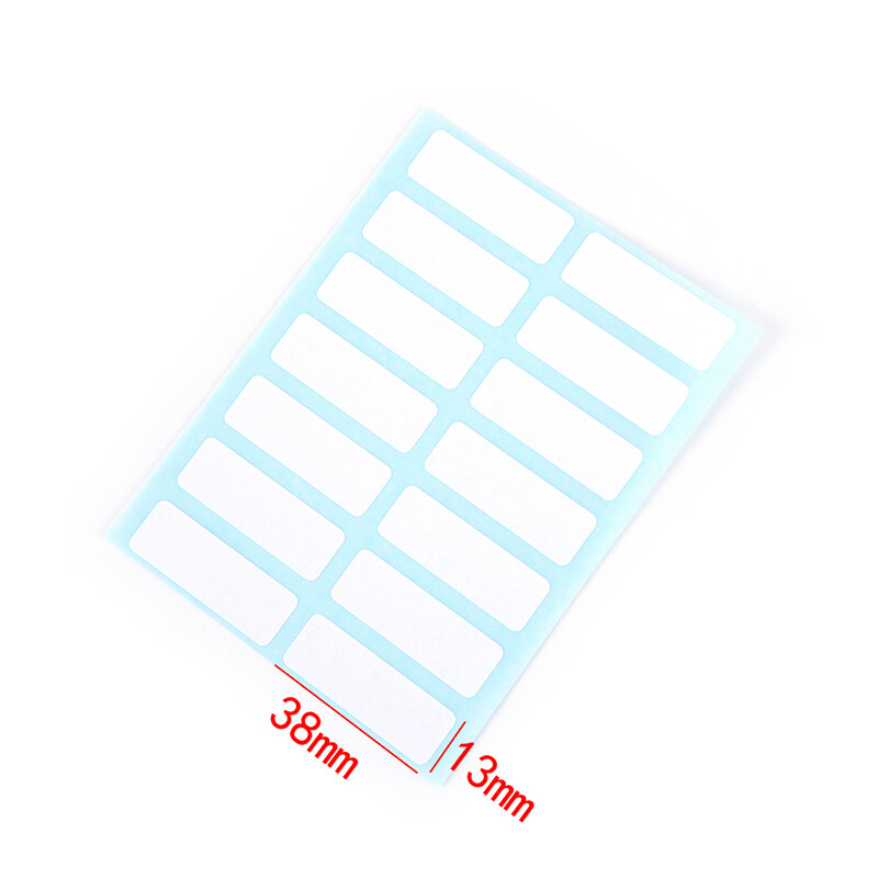 12sheet self adhesive sticky white label writable name sticker Blank ...