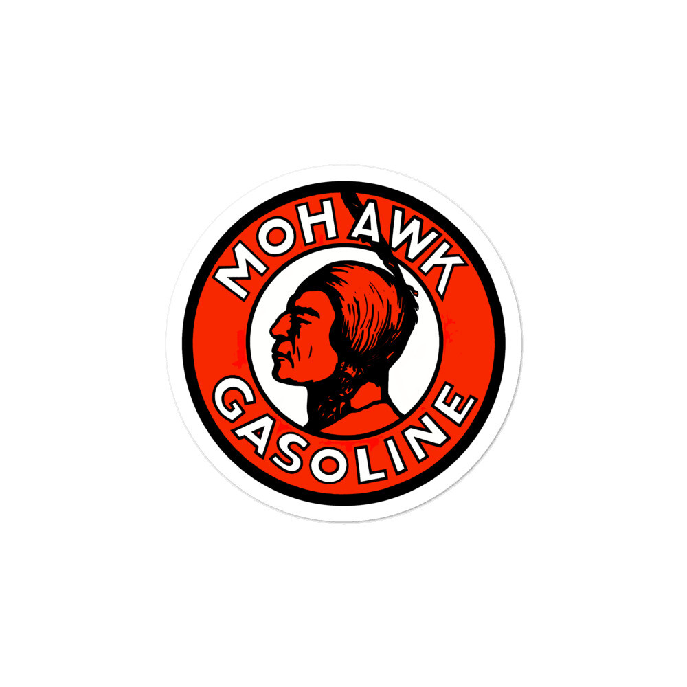 1930s /40s /50s Mohawk Gasoline Sign Bubble-Free Vinyl Stickers (3 Size ...