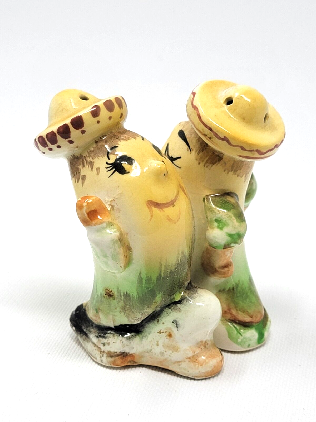 Dancing Mariachi Pair of Salt & Pepper Shakers Vintage 3 1/4" Marked ...