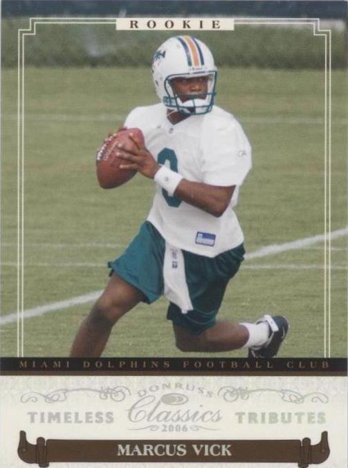2006 Donruss Classics - Rookie Marcus Vick #108 Timeless Tributes ...