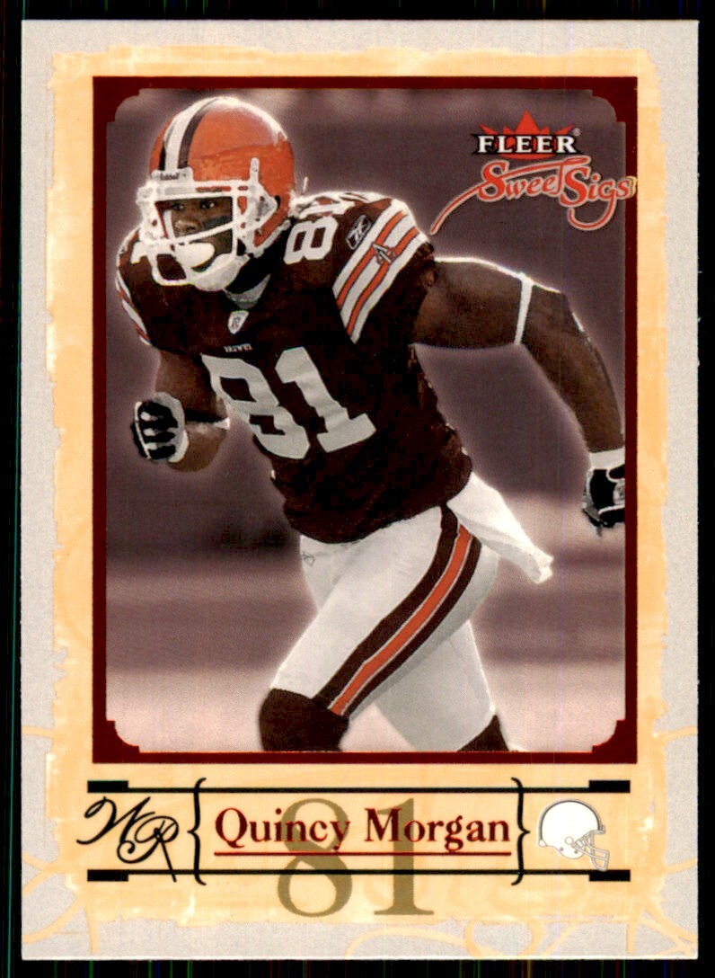 2004 Fleer Sweet Sigs Quincy Morgan Cleveland Browns #45 NFL Football ...