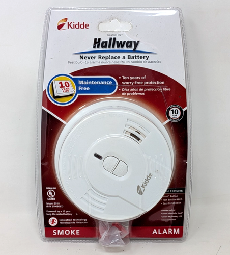 Kidde Hallway Model 0910 Hush Button 10 Year Life Longlife Battery ...