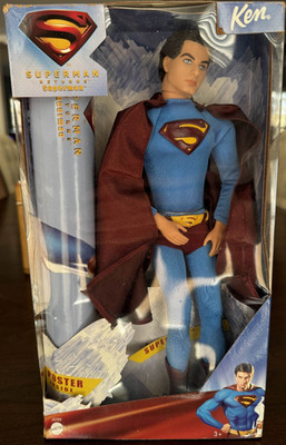 Superman Returns: Ken as Superman 12" Doll w/Poster! (2005, Mattel) # ...