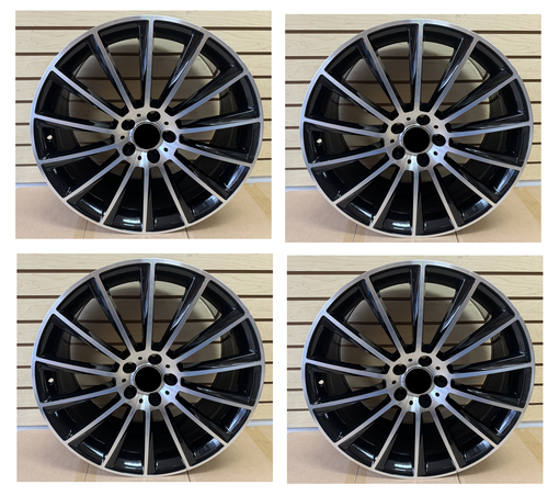 20" Black Multispoke AMG Style Rims Wheels Fits Mercedes Benz S450 S500 ...