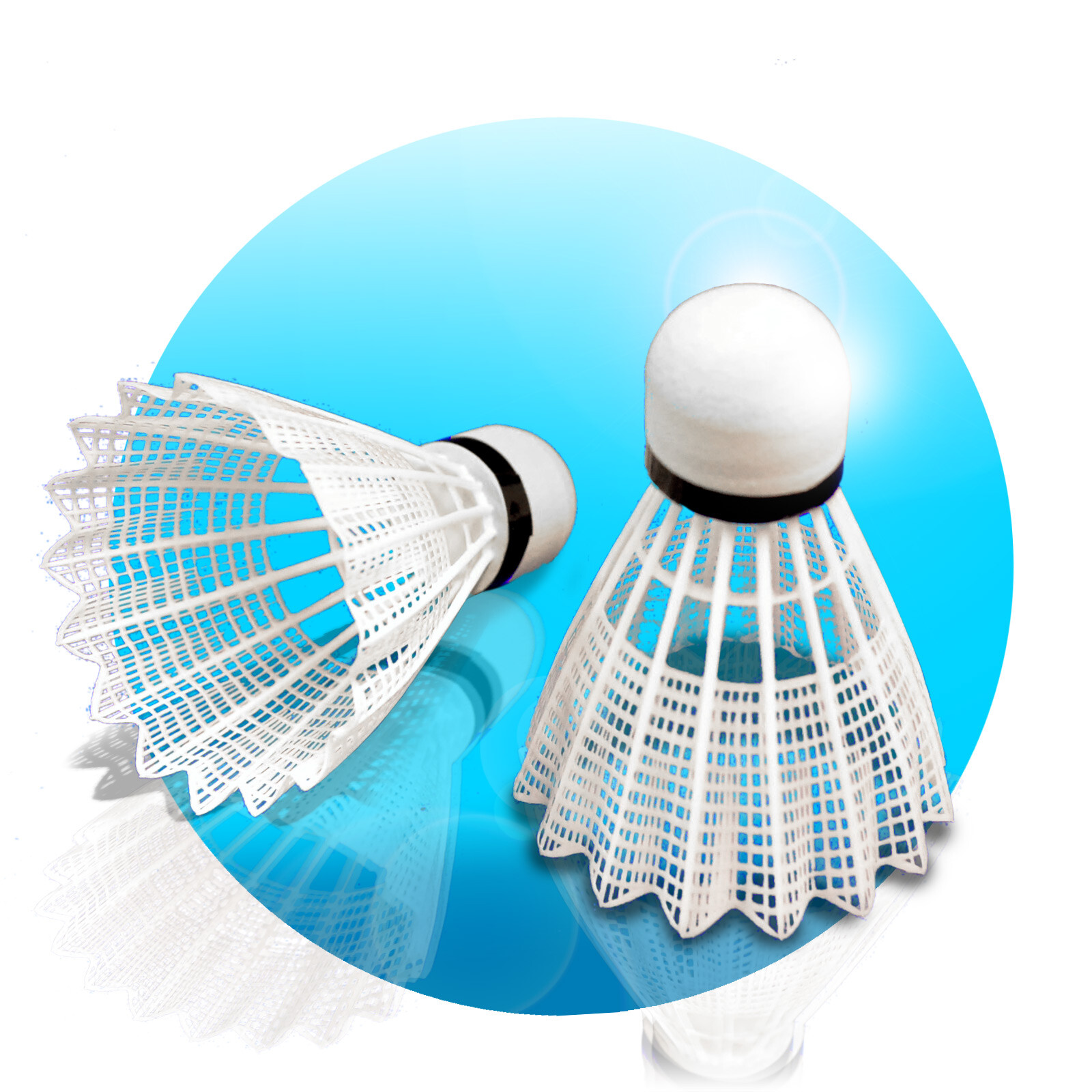 5-25 Stück Federbälle Badmintonball Badmintonbälle Federball Badminton ...