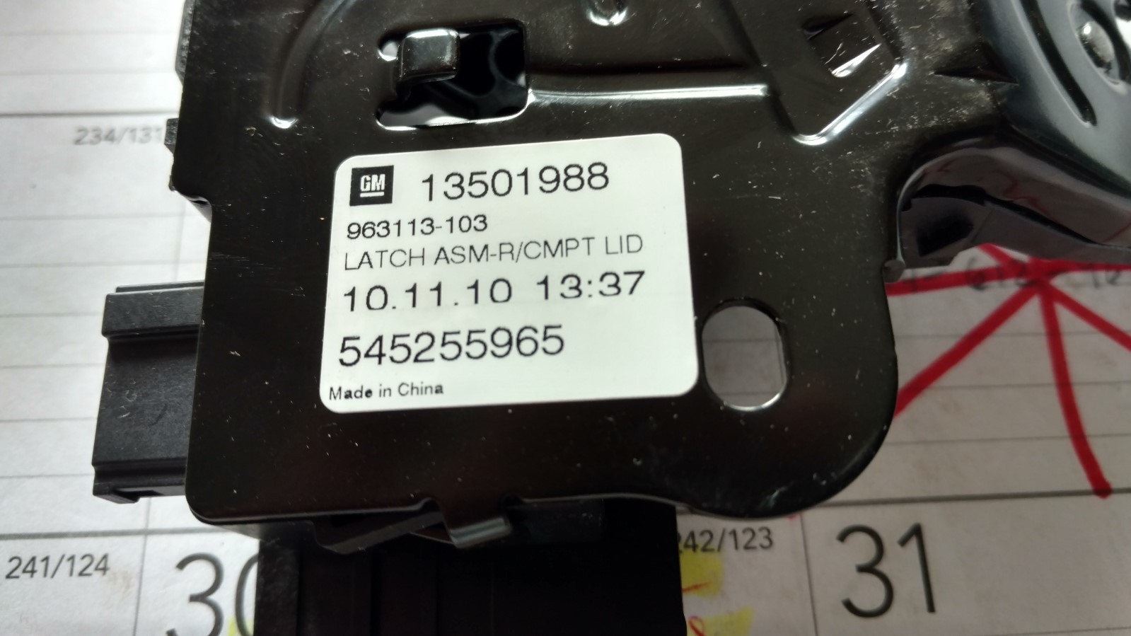 OEM General Motors Trunk Latch Assembly Actuator 13501988 for sale ...