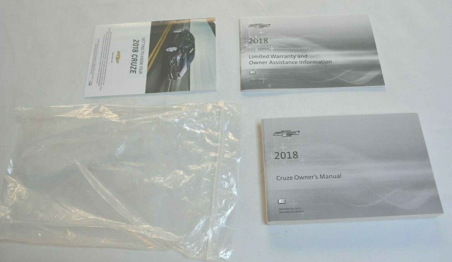 2018 CHEVROLET CRUZE OWNERS MANUAL GUIDE BOOK SET WITH CASE OEM | eBay