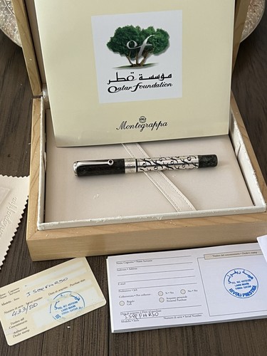 Montegrappa Rollerball Pen, QATAR. 433/500. St. Silver,NEW, Italy 🇮🇹 | eBay